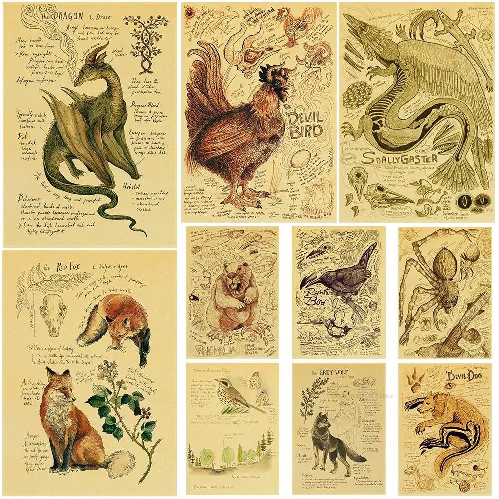Room Decoration Y2k Posters | Mythical Creatures Stickers | Mythical ...