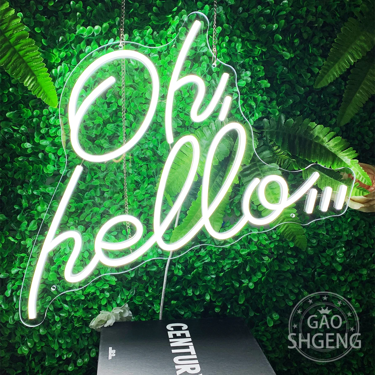 Oh hello Neon sign lamp Night Light for Wall Party Décor Bedroom Room ...