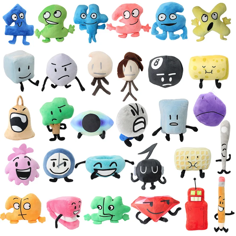 30 Style One Two Four X Six Battle For Dream Island Plush Toy Clock ...