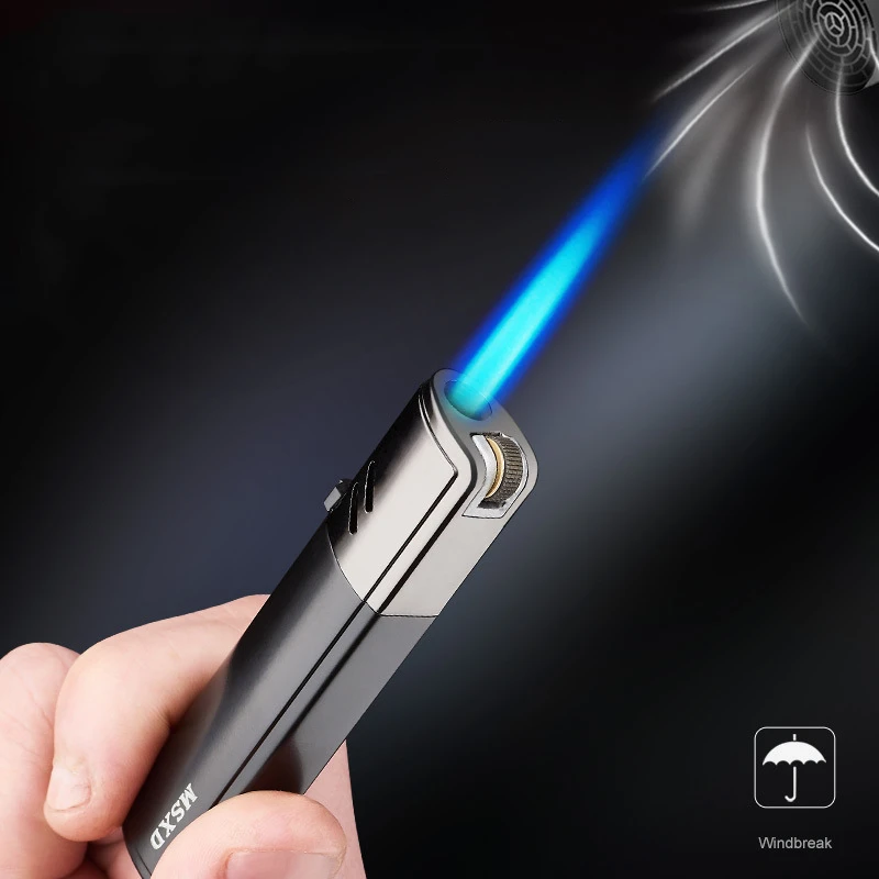 New-Jobon-One-Triple-Torch-Lighter-Metal-Windproof-Gas-Butane-Jet-Flint ...