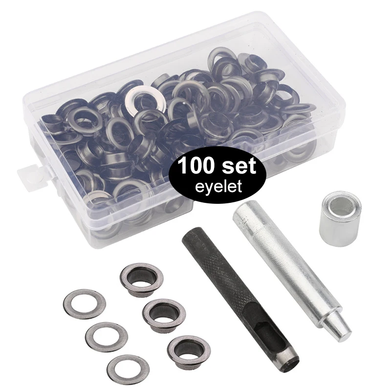 LMDZ-100-Sets-Gun-Metal-Grommet-Eyelets-6mm-8mm-10mm-12mm-Inside ...