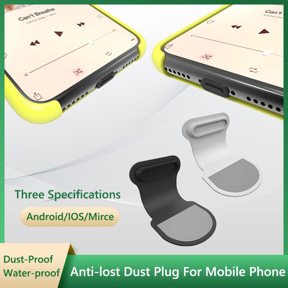 Phone Charging Port Dustproof Plug Reusable Waterproof Dustproof Cover ...