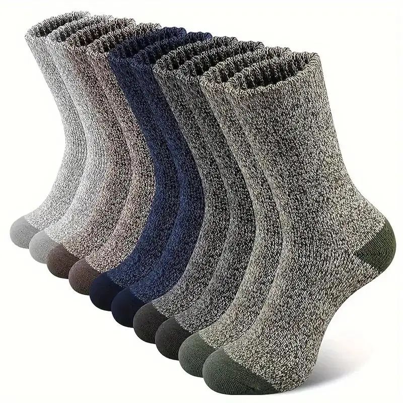 5-Pairs-Merino-Wool-Socks-For-Men-Super-Thick-Hiking-Socks-Thermal ...