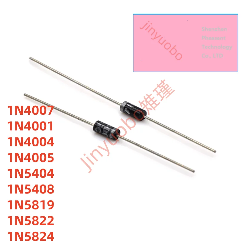 (50-1000 piezas) 100% nuevo 1N4007 IN4007 1A 45mm 1N4001 1N4004 1N4005 ...