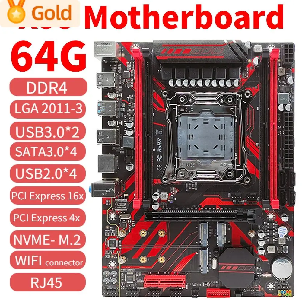 X99-LGA2011-3-64GB-Motherboard-Support-DDR4-M-2-NVMe-HDMI-Compatible ...