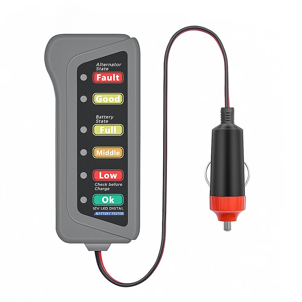 12V-Digital-Battery-Alternator-Tester-With-6-LED-Display-Plugs-Directly ...