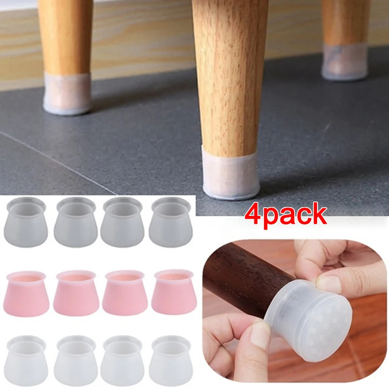4pcs-Silicon-Furniture-Leg-Protection-Cover-Table-Feet-Pad-Floor ...