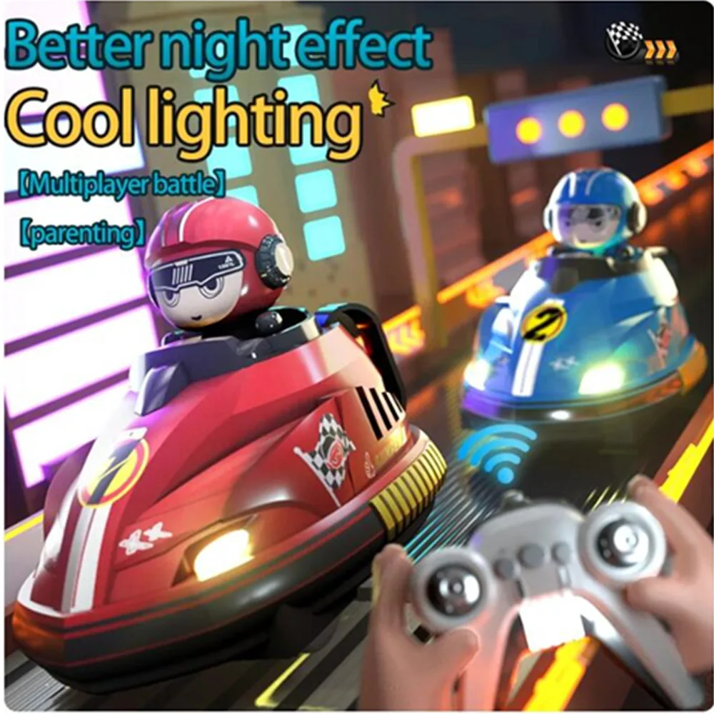 RC Toys Remote Control Collision Car Two Person Battle Drift Mini kart ...