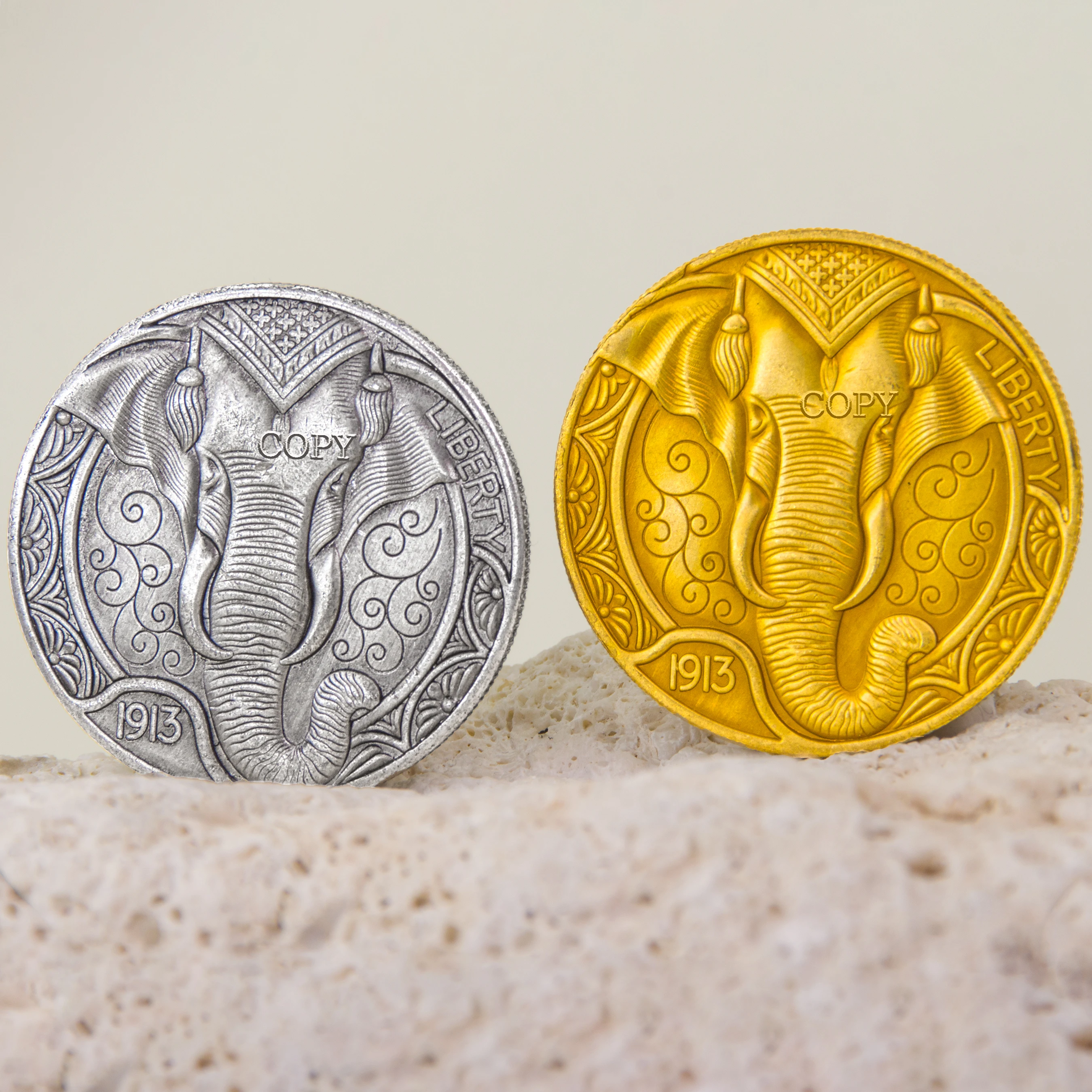 Elephant-Commemorative-Long-Trunked-Intelligent-Copper-Mammal-Very-Elf ...