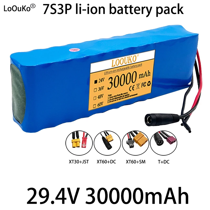 LoOuKo 7S3P 29.4V 30Ah Li-ion Rechargeable Battery Pack With BMS ...