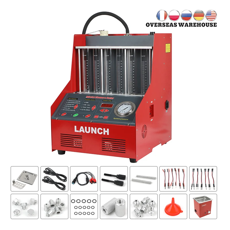 Launch Cnc602a Car Fuel Injector Cleaning Machine Ultrasonic Fuel ...