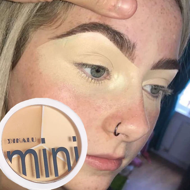 Moisturizing Contour Concealer Palette with Brush 3 Colors Full ...