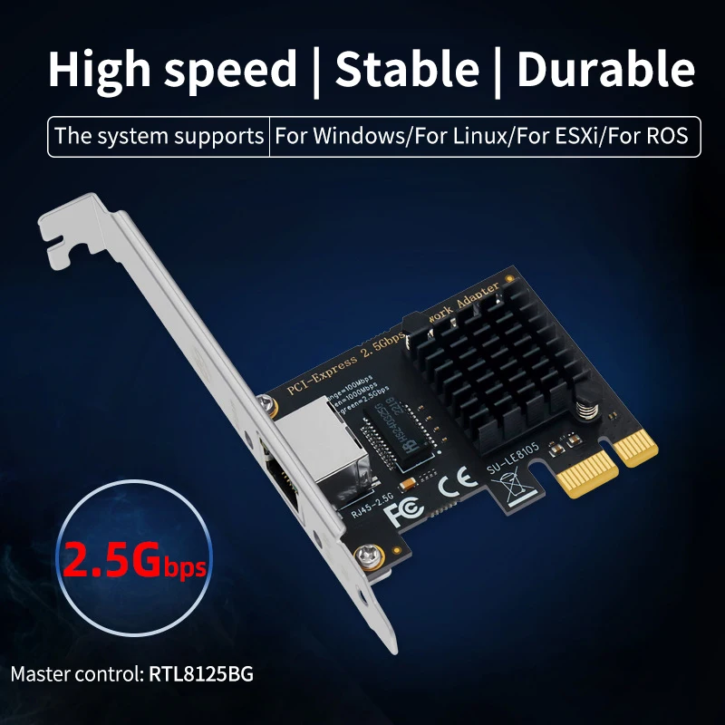 PCI-Express-Network-Card-RTL8125BG-Chip-2-5G-Gigabit-Ethernet-PCIE ...