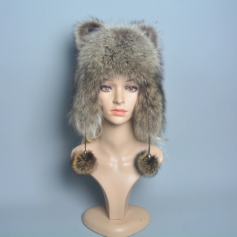 Real Wolf Hat