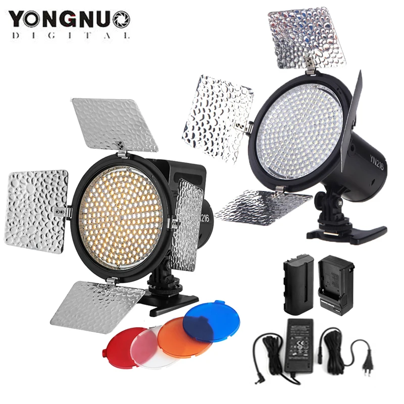 Yongnuo YN216 5500K/3200 5500K Bi color LED Video Fill Light Lighting ...