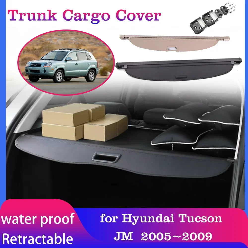 Car Trunk Cargo Cover for Hyundai Tucson JM 2005~2009 2006 2007 Storage ...