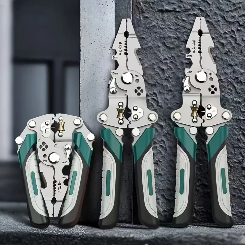 Collapsible Wire Stripping Pliers – Multi-Function Electrician Tool ...