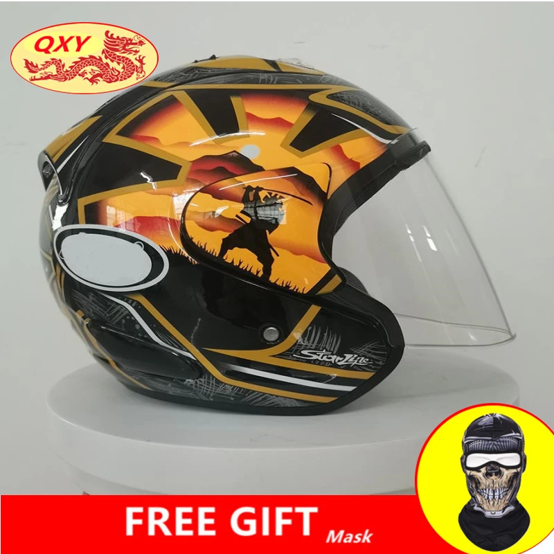 Open Face Half Helmet Sz-ram4 Samurai Samurai Motorcycle Helmet Riding ...