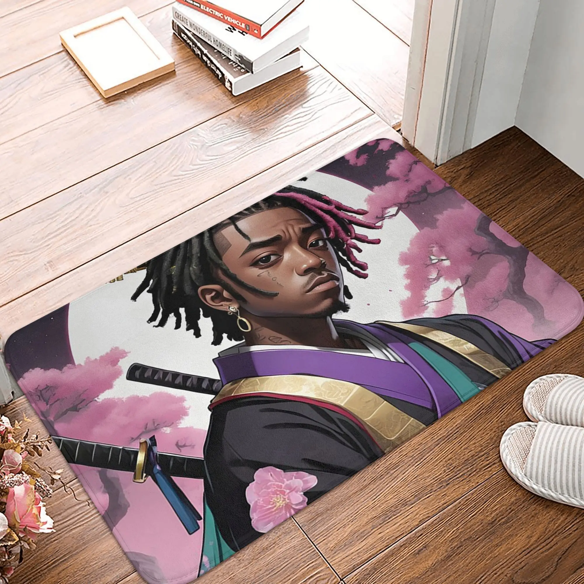 Lil Uzi Vert As An Anime Samurai Doormat Kitchen Entrance Home Floor ...