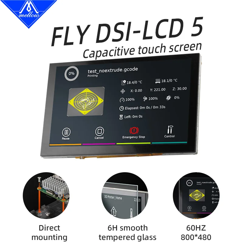 Mellow 5inch FLY DSI Screen LCD5 LCD Display MIPI Touch Screen For DIY ...