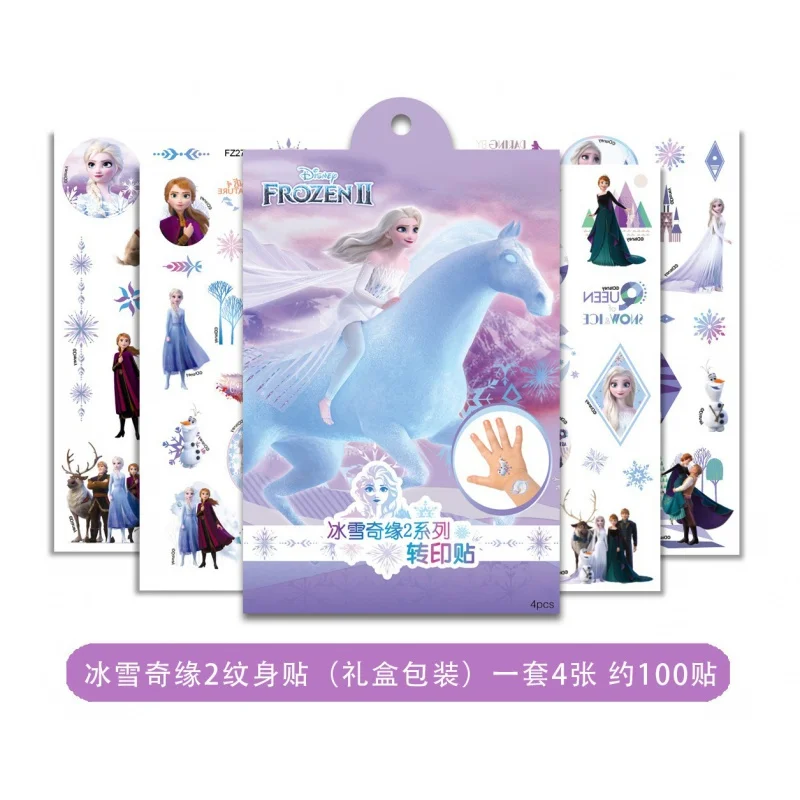 4pcs-Frozen-Princess-Cars-Tattoo-Sticker-Paper-Children-S-Cartoon ...