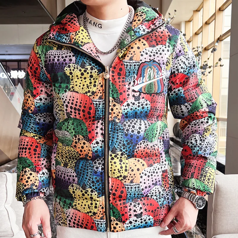 High-Quality-Men-Down-Jacket-Outerwear-Letter-Print-Jacket-Men ...