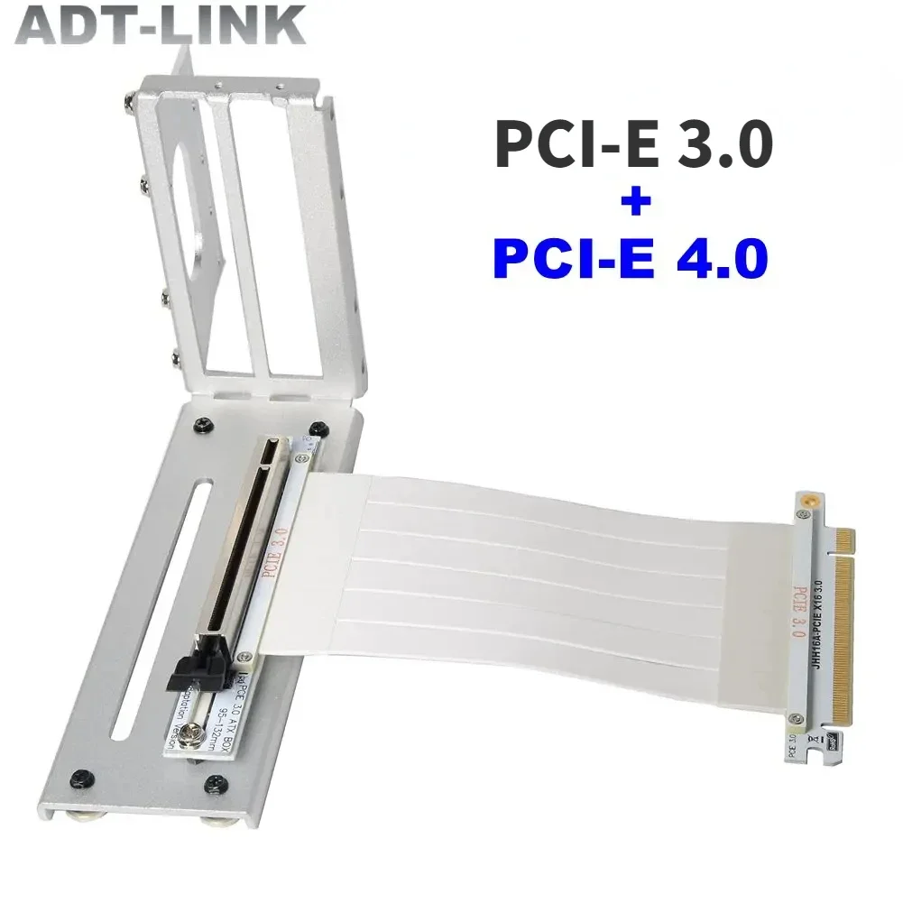 Silver White PCI-E 16x GTX RTX Graphics Card Vertical Bracket GPU ...