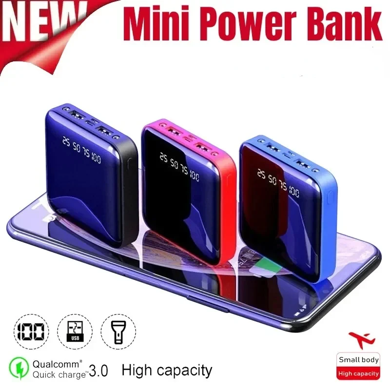 Mini-Power-Bank-Portable-5000mAh-Fast-Charging-Powerbank-LED-HD-Display ...
