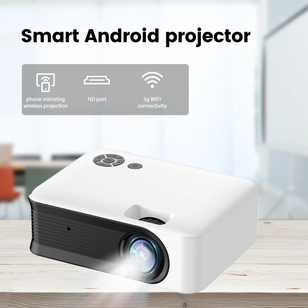 A30 Projetor MINI Portátil Android Home Theater Cinema Laser Smart TV ...