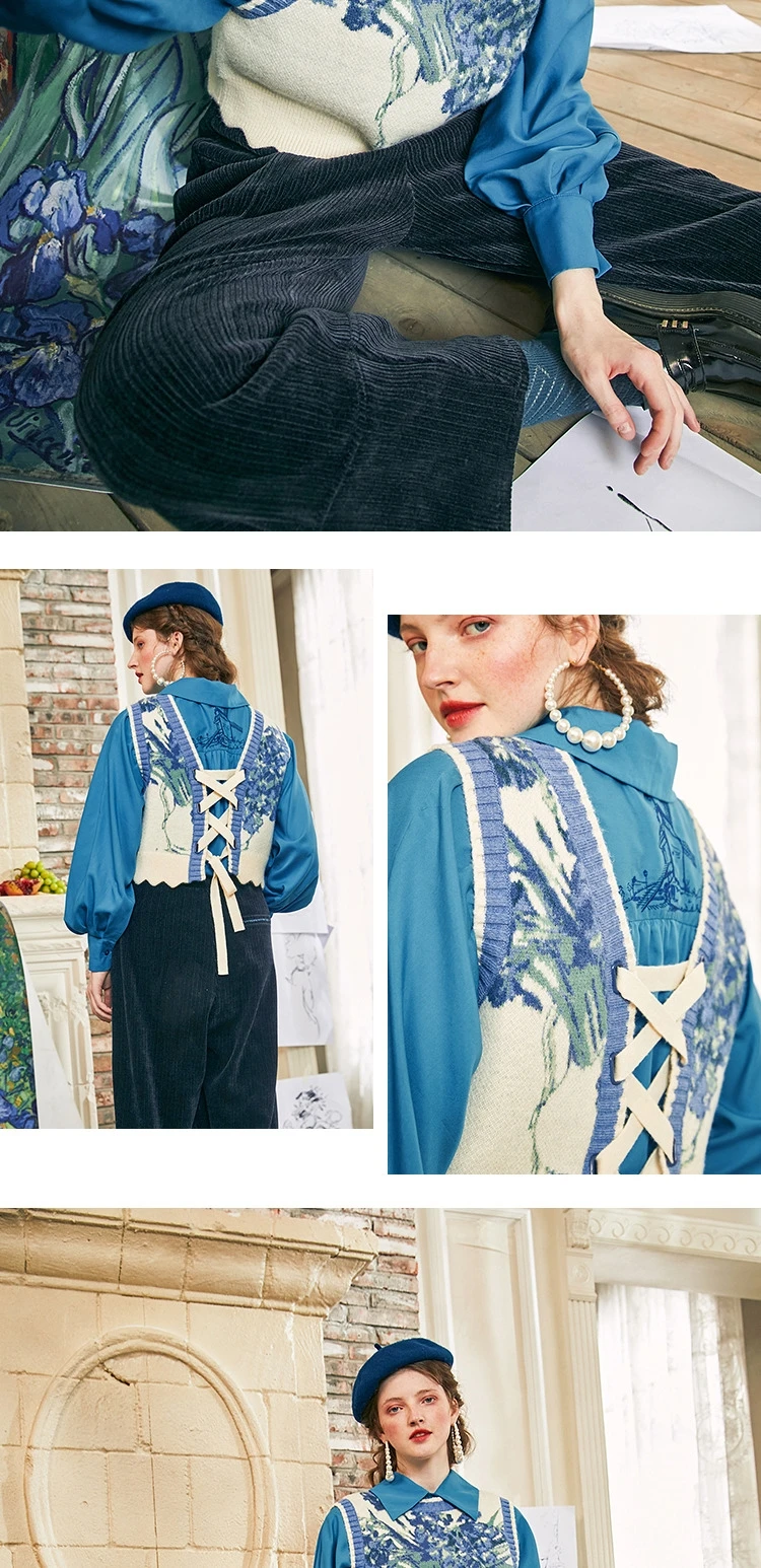 Retro Folk Ethnic Knitted Fashion Chic Casual Sweater Vest