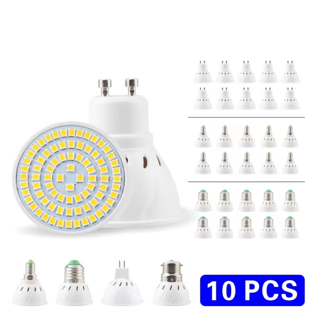LED-Spotlight-Bulb-GU10-E27-E14-48-60-80LEDs-220V-MR16-2835-3W-4W-5W ...