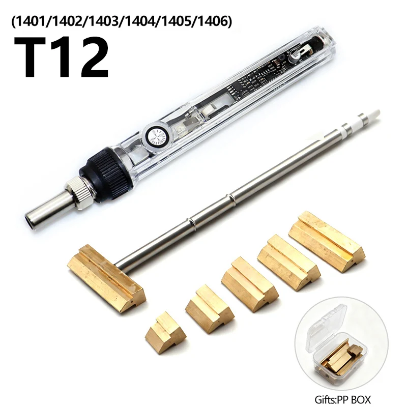 T12 14 Series Spade Shovel Spatula Iron Tips with T12 Soldering Station ...