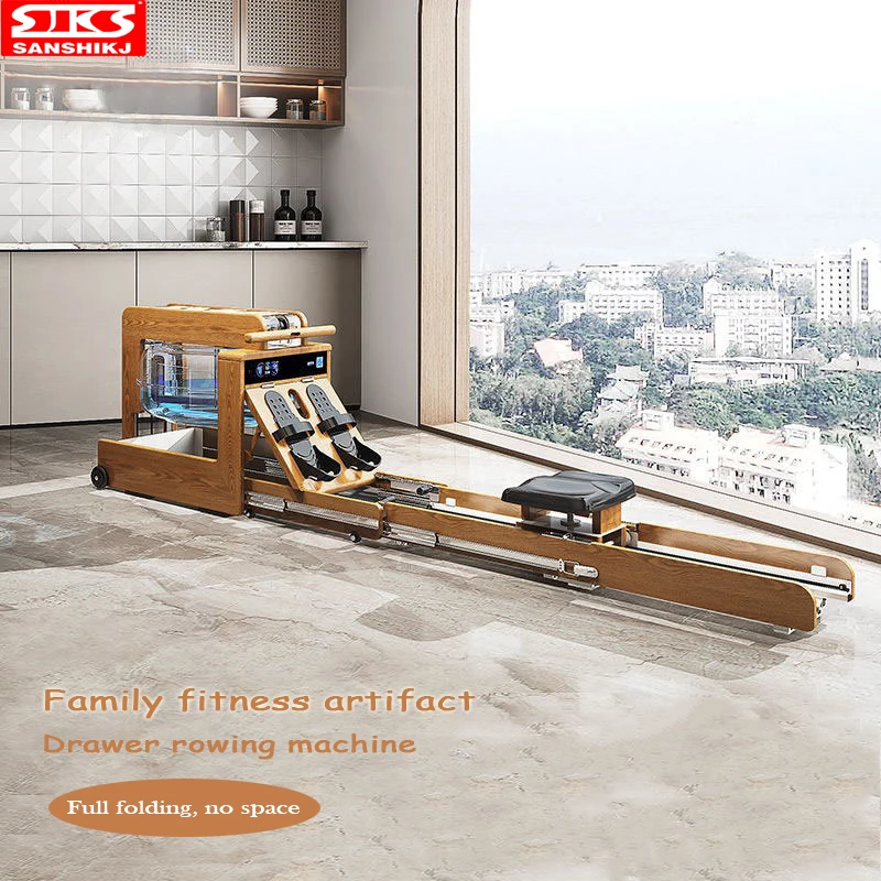 Fully-Folding-Rowing-Machine-Indoor-Water-Rowing-Trainer-Intelligent ...