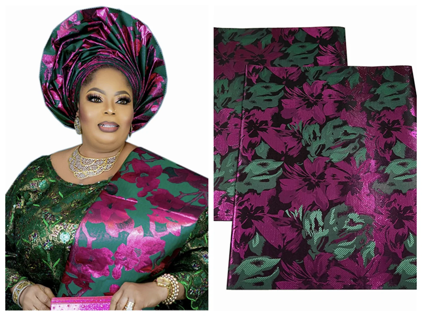 African-Luxury-Fashion-Sego-Gele-High-Quality-Printing-Embroidery-Cap ...