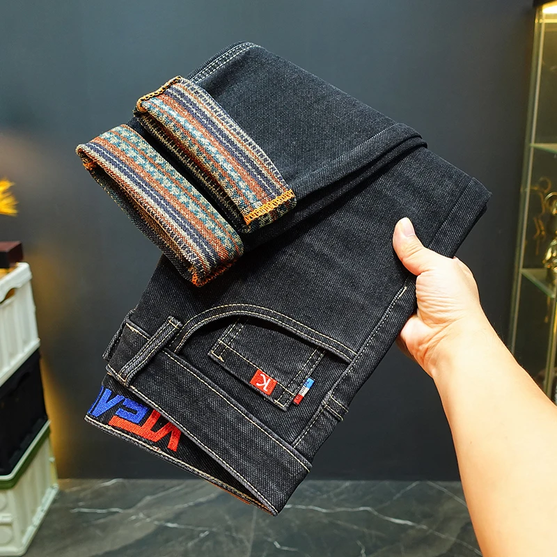 Light luxury high-end jeans men's autumn 2025 new men's clothing ...