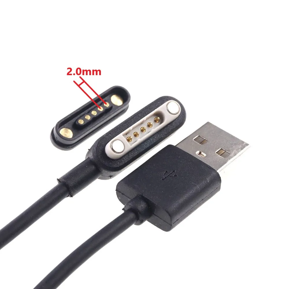 1 set 5 Position Magnet Spring-Loaded Pogo pin connector to USB A Male ...