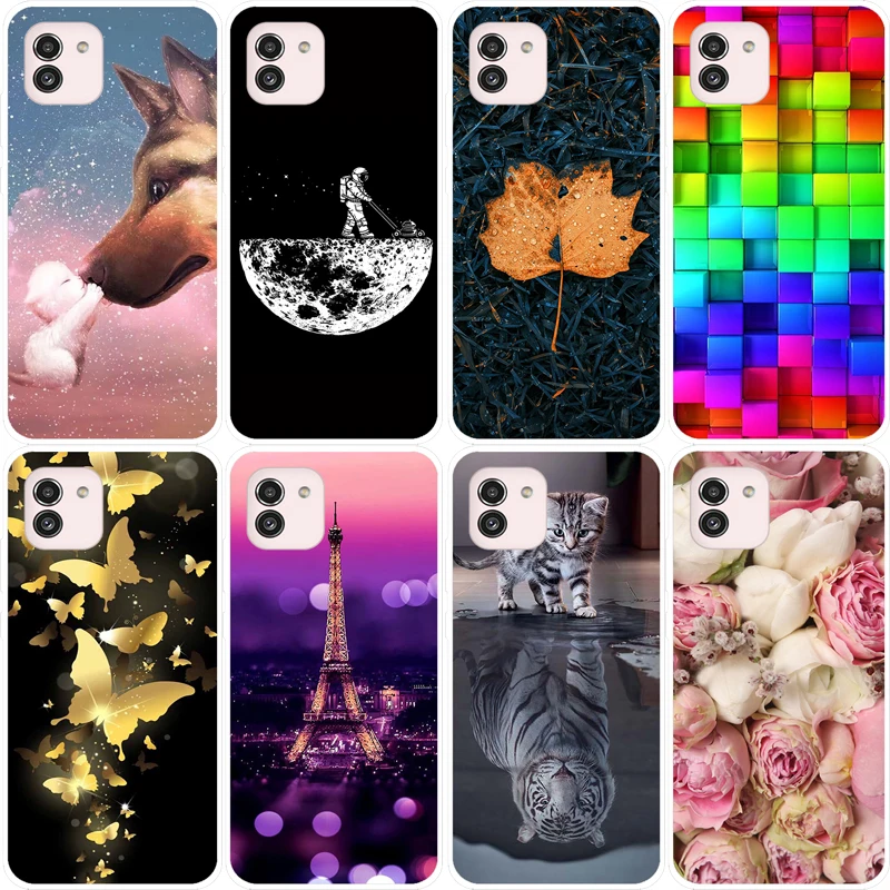 For-Samsung-Galaxy-A03-Case-Silicone-Cute-Animal-Back-Cover-Case-For ...