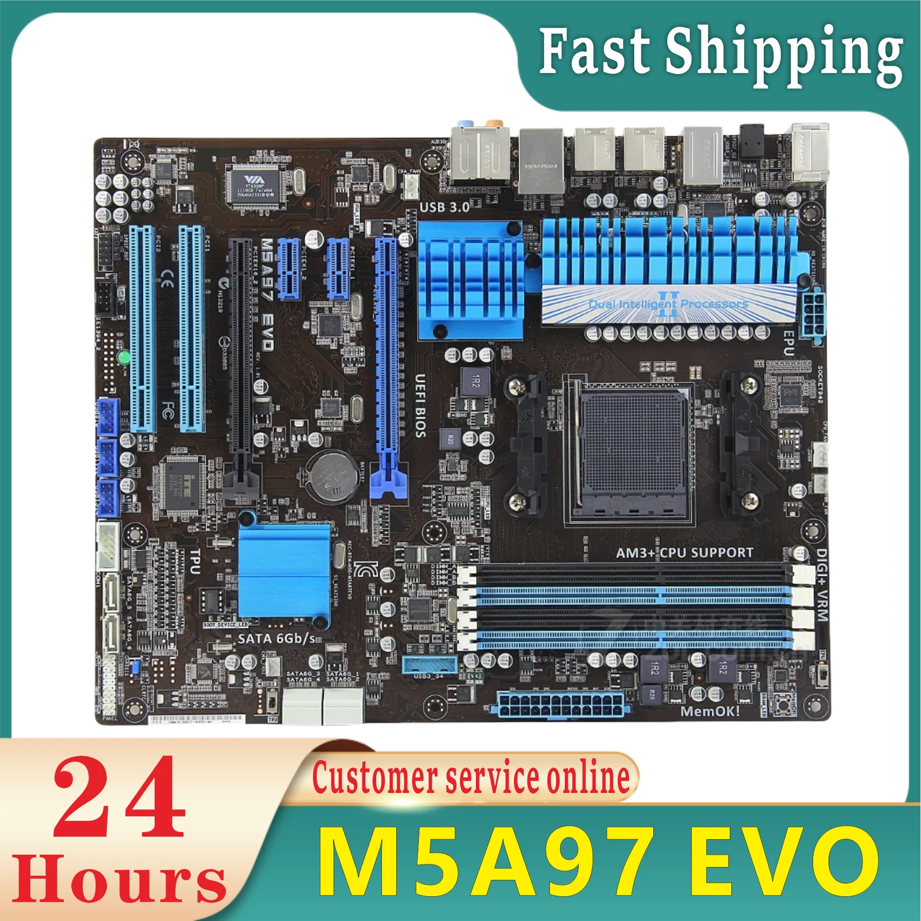 M5A97-EVO-desktop-board-970-32GB-slot-AM3-DDR3-ATX-computer-board-100 ...