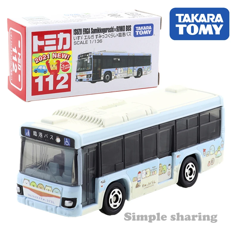 TOMICA 112 ISUZU ERGA SUMIKKOGURASHI X RINKO BUS 1/136 TOMY DIECAST ...