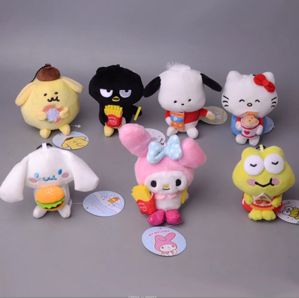 10-Lot-7-Styles-10CM-Pendant-Keychain-Plush-For-Boys-Girls-Gifts-Figure ...