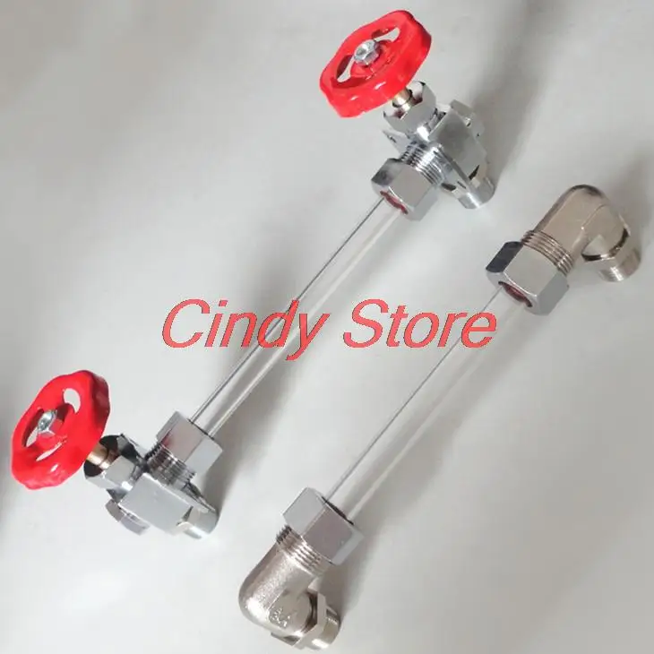 Cork-water-level-gauge-3-branch-glass-tube-elbow-steam-generator-boiler ...