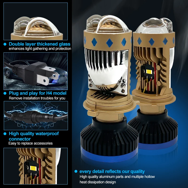 CAMOTO-High-Power-H4-LED-Canbus-Mini-Projector-Lens-H4-9003-HB2-Hi-Lo ...