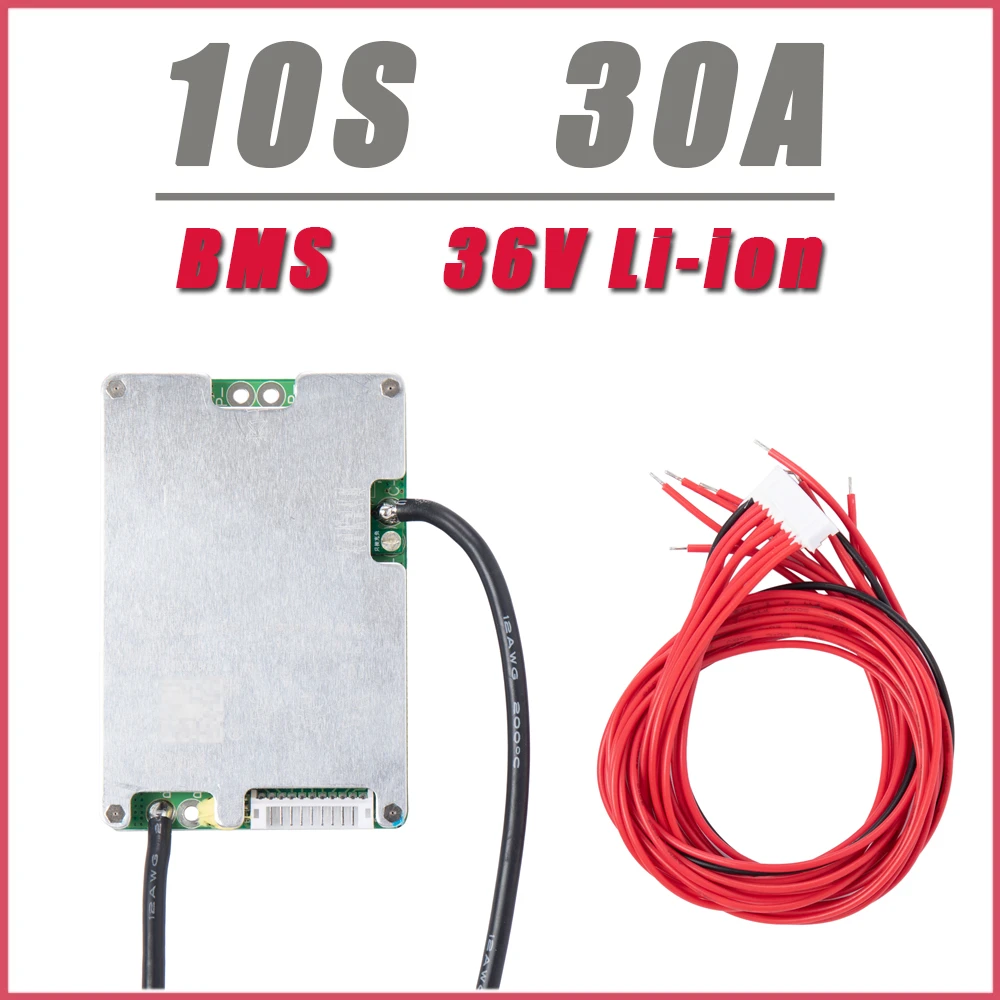 30a Bms 10s 36v 18650 Li-ion Lithium Battery Charger Board Protection ...
