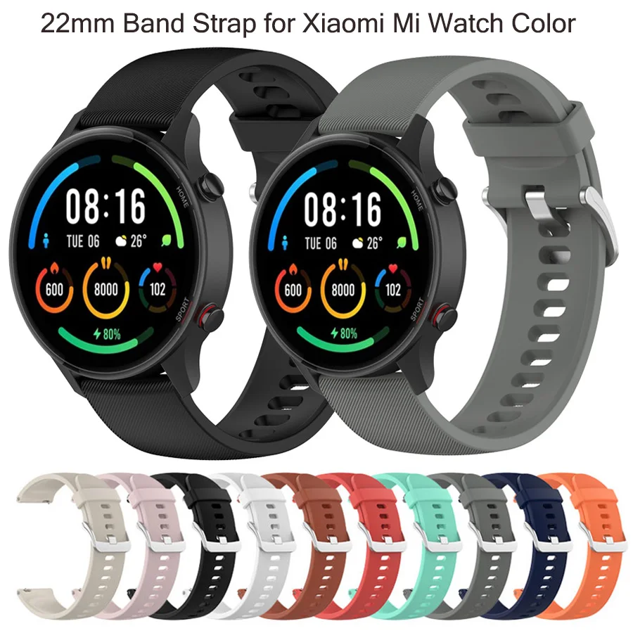 22mm Offical Silicone Watch Band Strap for Xiaomi Mi Watch Color ...