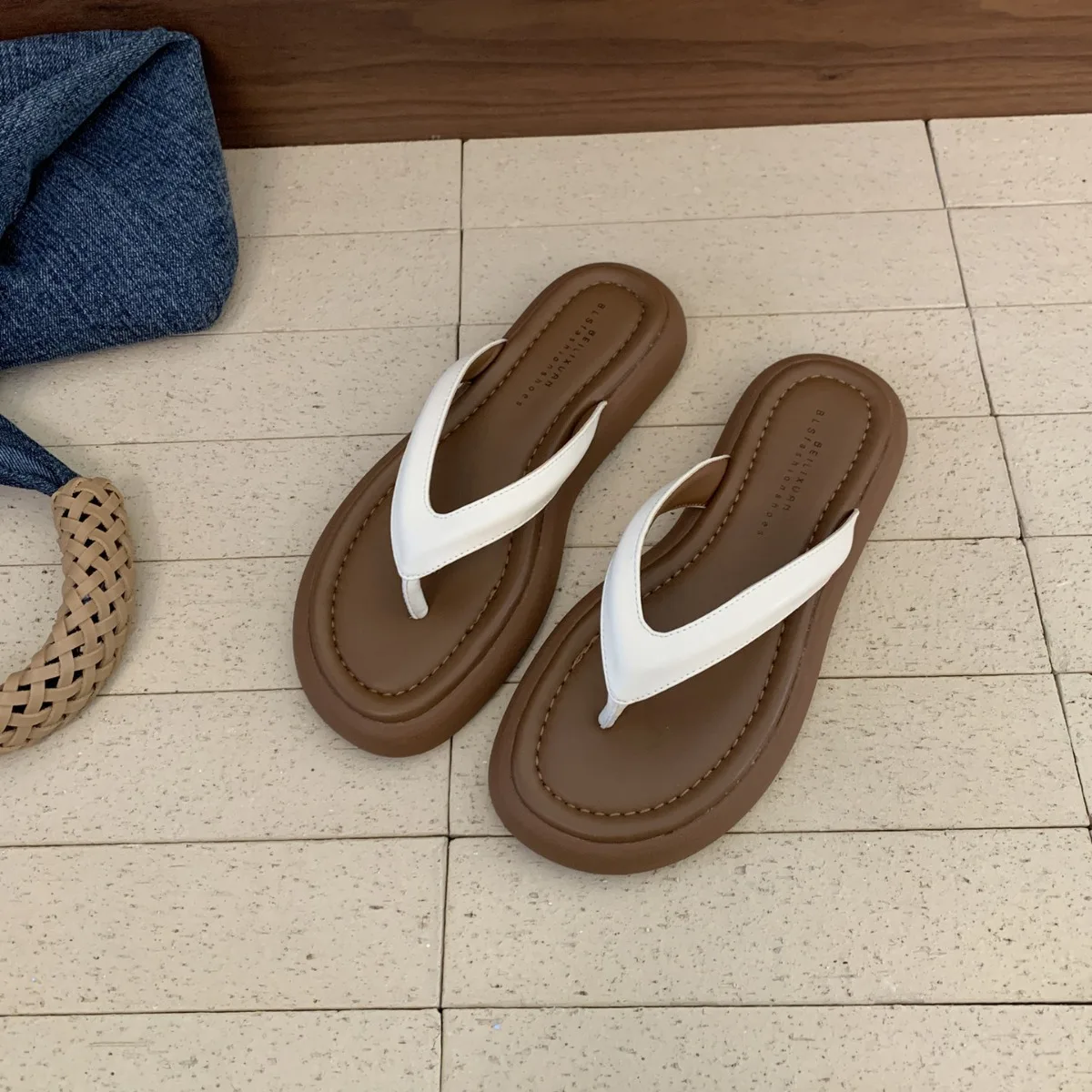 Rubber-Flip-Flops-Slippers-Soft-Shoes-Low-Slides-Platform-Slipers-Women ...