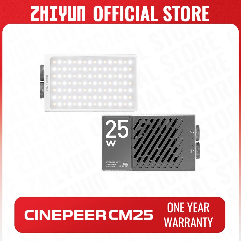 ZHIYUN-Official-CINEPEER-CM25-25W-Led-Light-Handheld-Pocket-Video-Light ...