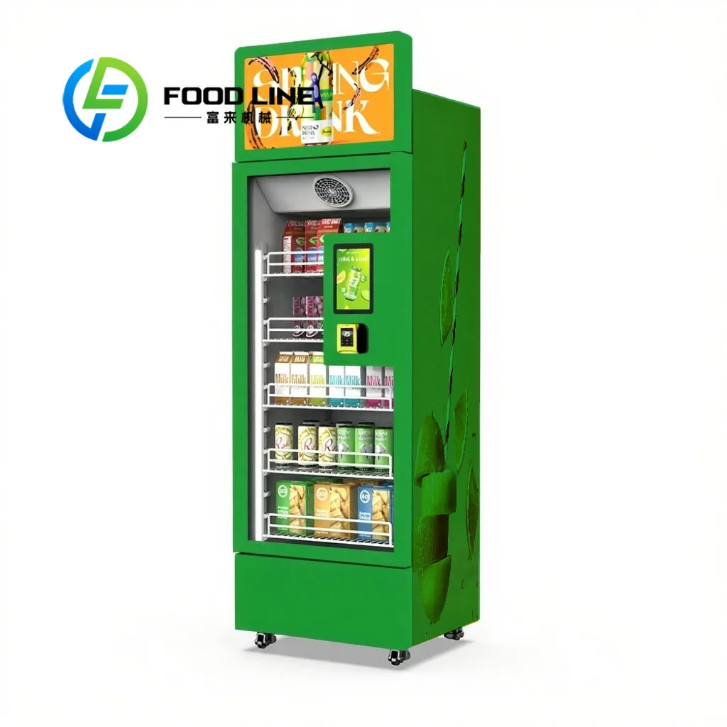 Metal Snack Vending Machine with AI Intelligent Camera Pay by Card New ...