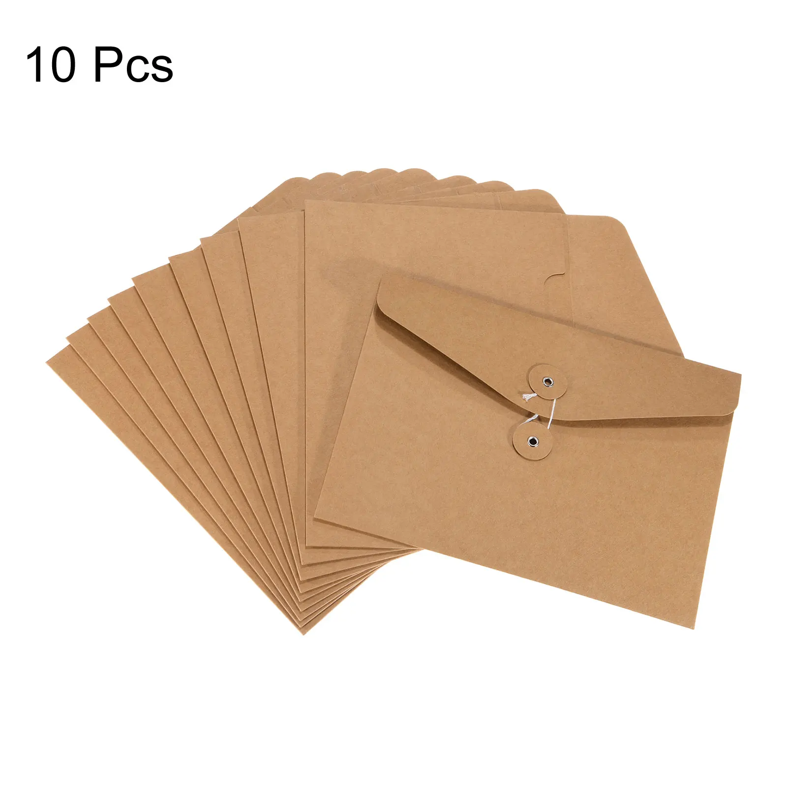 10Pcs-File-Storage-Bag-Kraft-Paper-Document-Bag-File-Packaging-Envelope ...