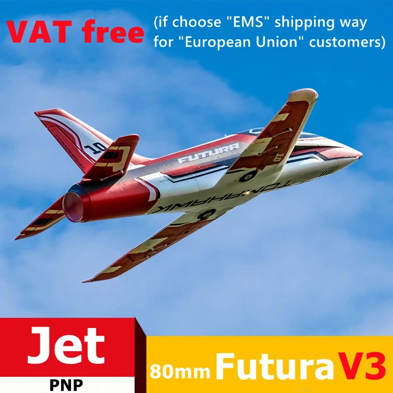 FMSRC RC Airplane 80mm Ducted Fan EDF Jet Futura V3 6ch with retracts ...