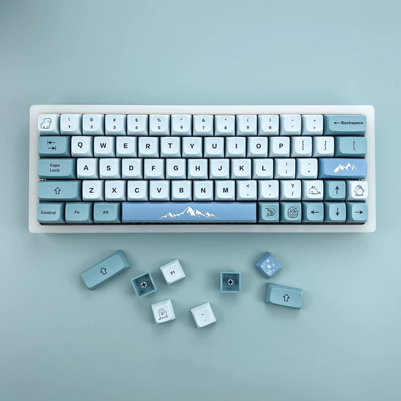 123 Keys/set GMK Iceberg Keycaps PBT Dye Sublimation Key Caps XDA ...